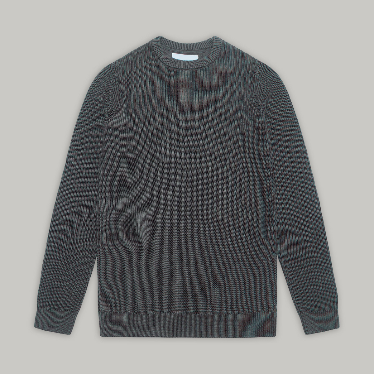 J Hailey Grey Cotton Crew Knit