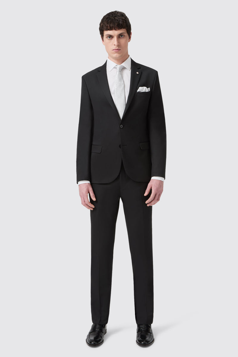 Ellroy Tailored Black Suit – Twisted Tailor