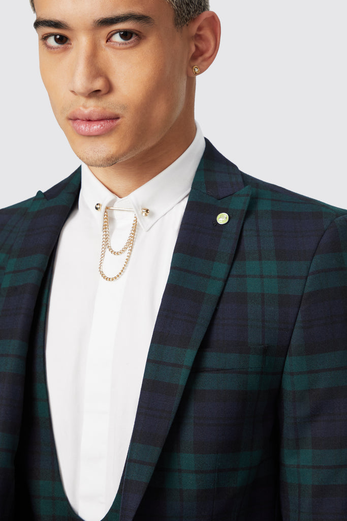 Ginger Skinny Fit Green Tartan Suit – Twisted Tailor