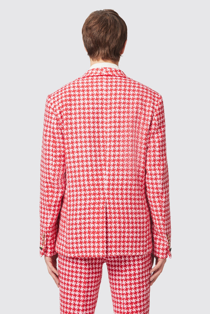 Gittings Slim Fit Red Boucle Cotton Suit - ARCHIVE – Twisted Tailor