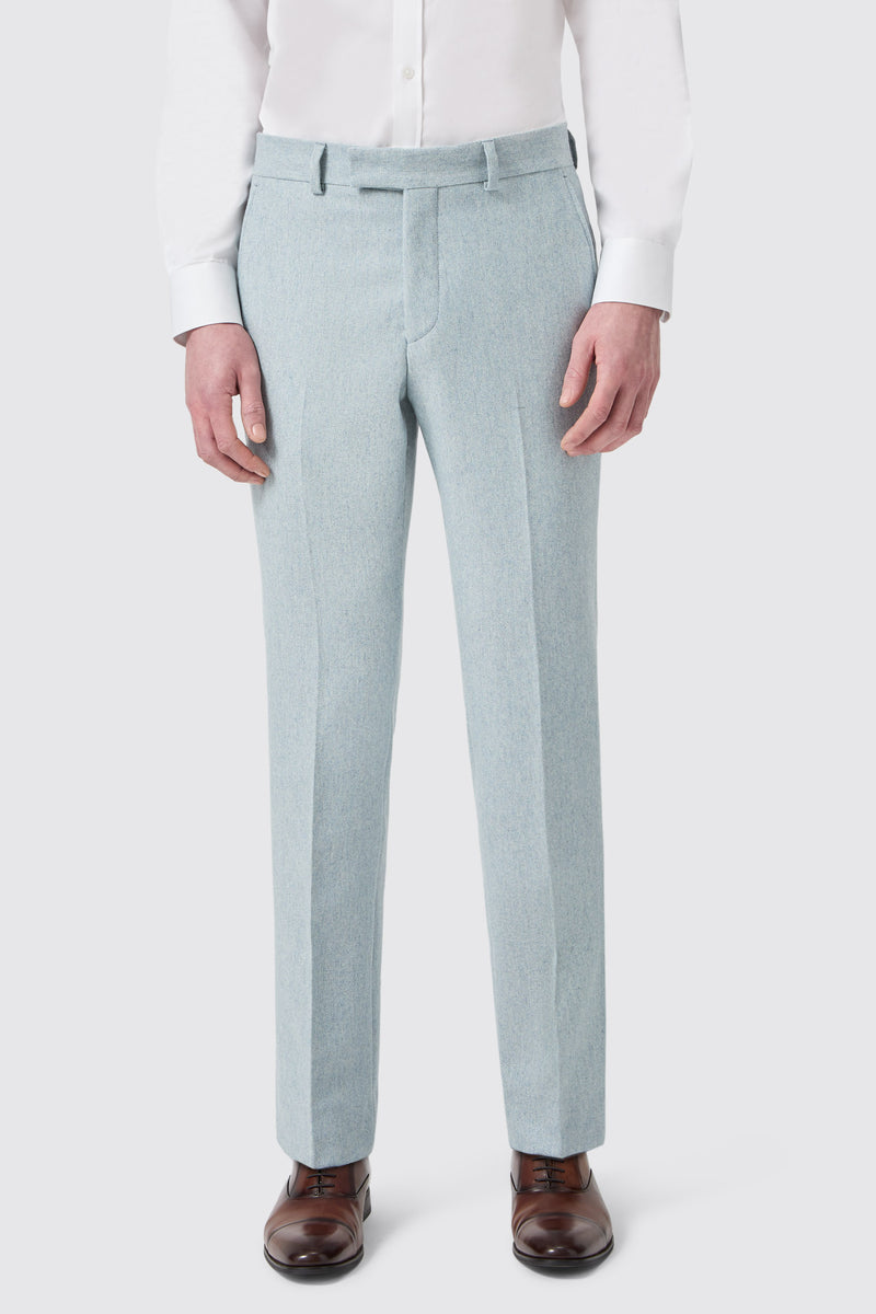 Archer Slim Fit Blue Tweed Suit Trousers