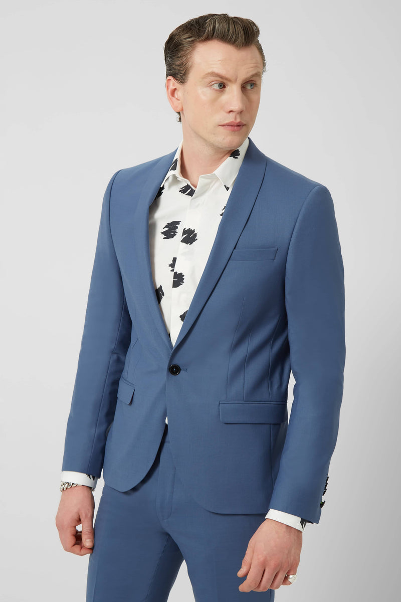 Drake Skinny Fit Indigo Blue Jacket - ARCHIVE